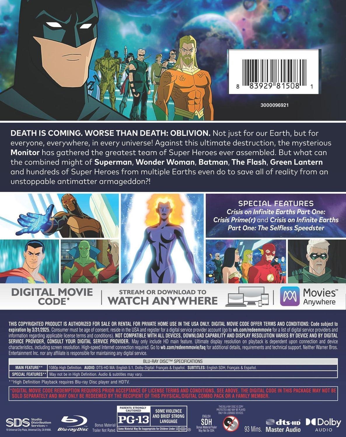 Justice League: Crisis on Infinite Earths, Part One – Home Media Review ...
