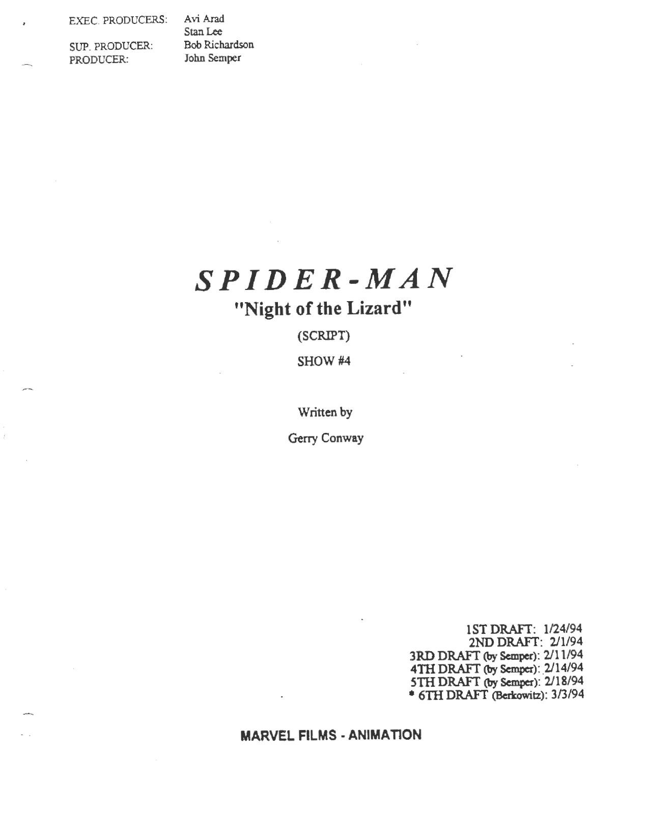 The World's Finest - Spider-Man: The Animated Series "Night of the ...